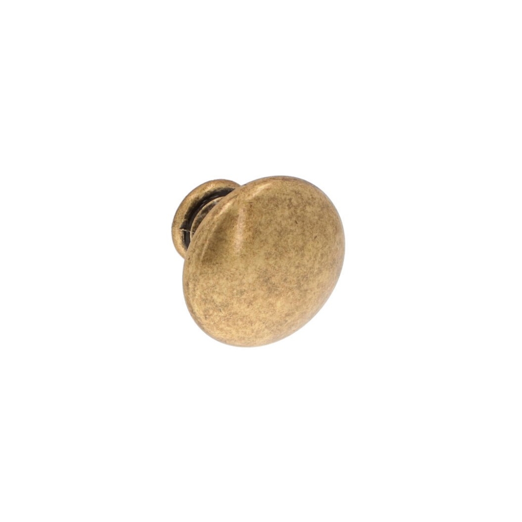 Knop Messing Antiek 25mm rond